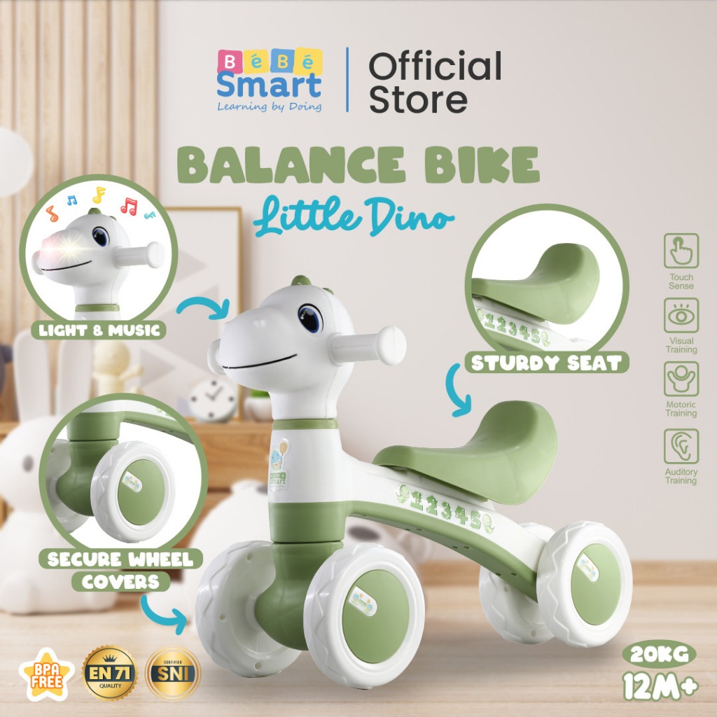 Jual BEBE SMART Balance Bike Bear / Balance Bike Dino / Mainan Sepeda Anak / Ride On | Shopee ...