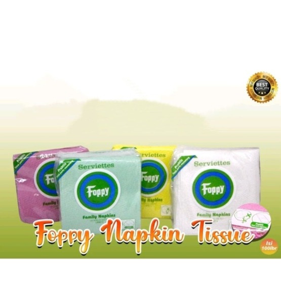 Jual Tissu foppy isi 100lbr 2ply tissu belah lipat tissu sendok ...