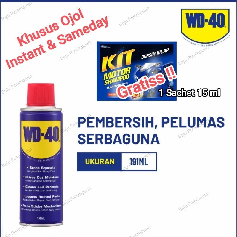 Jual WD-40 191ml WD 40 WD40 Pembersih Pelumas Serbaguna Anti Karat | Shopee Indonesia