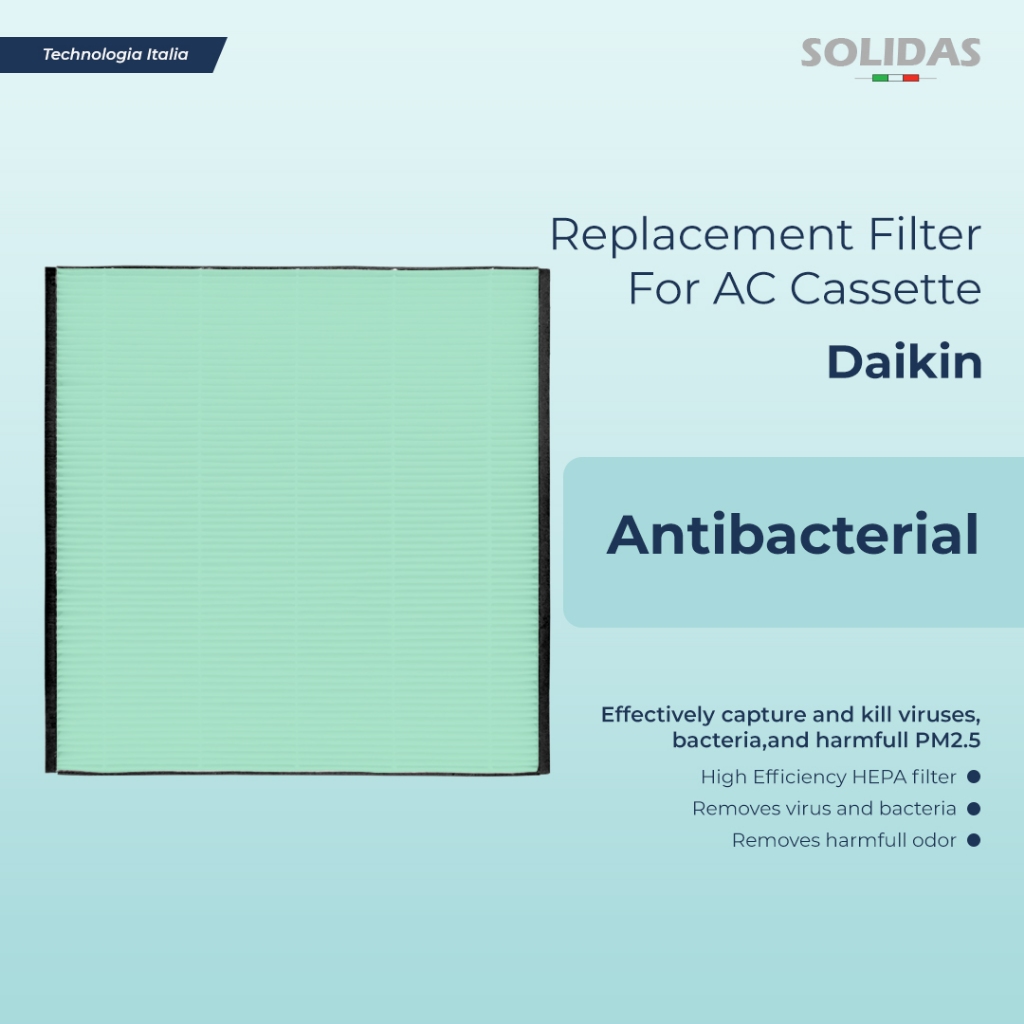 Jual Solidas - Replacement Filter For AC Cassette Daikin - HEPA ...