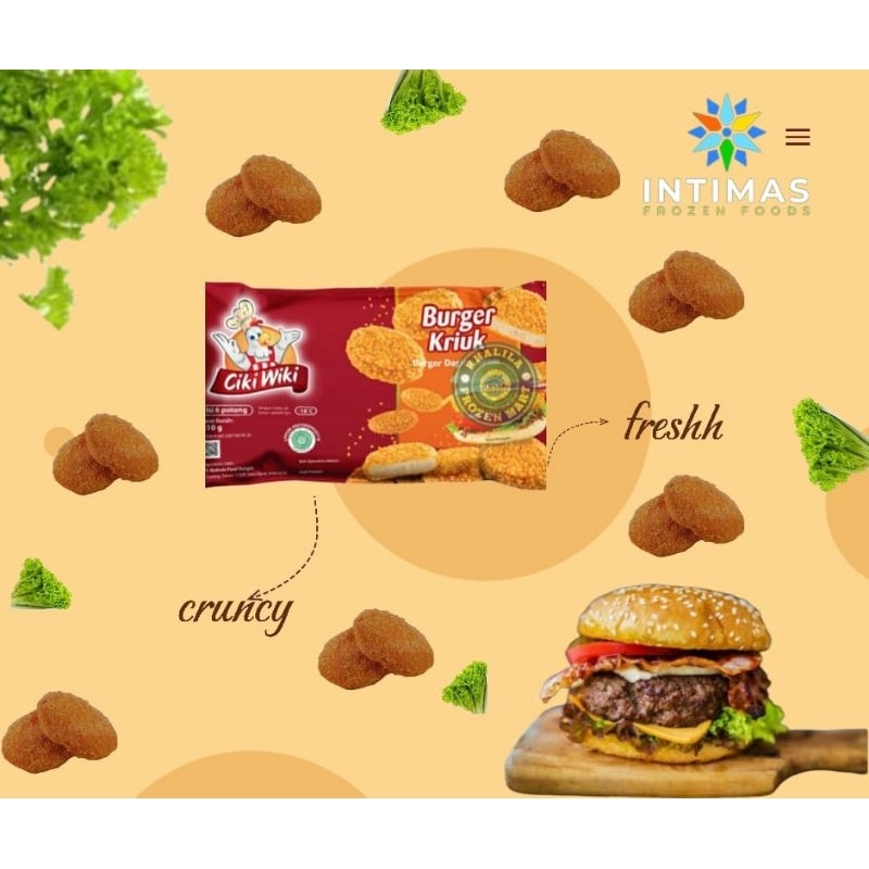 Jual chiki wiki cryspi burger | Shopee Indonesia