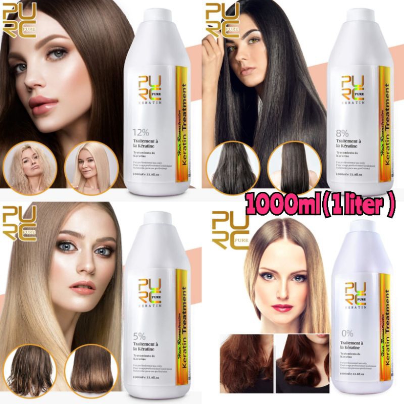 Jual Pelurus Rambut Keratin pure purc Treatment Smooting Brazilian ...