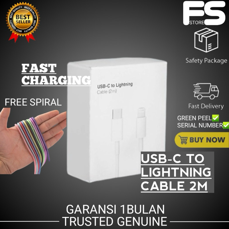 Jual iPhone USB C TO LIGHTNING CABLE 2 Meter - Fast Charging - Type-C ...