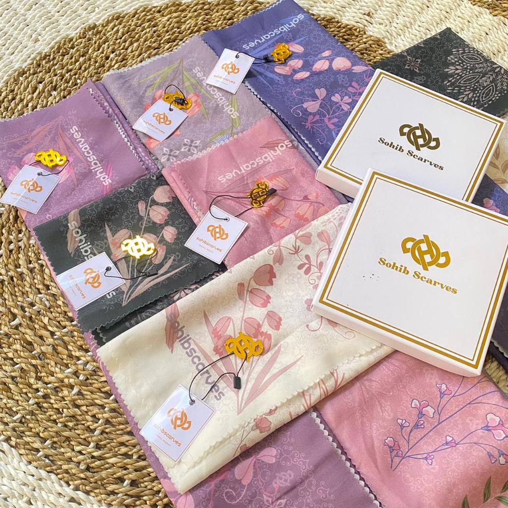 Jual Sohib Scarves / Loli Series - Hijab Voal Segi Empat Voal Motif ...