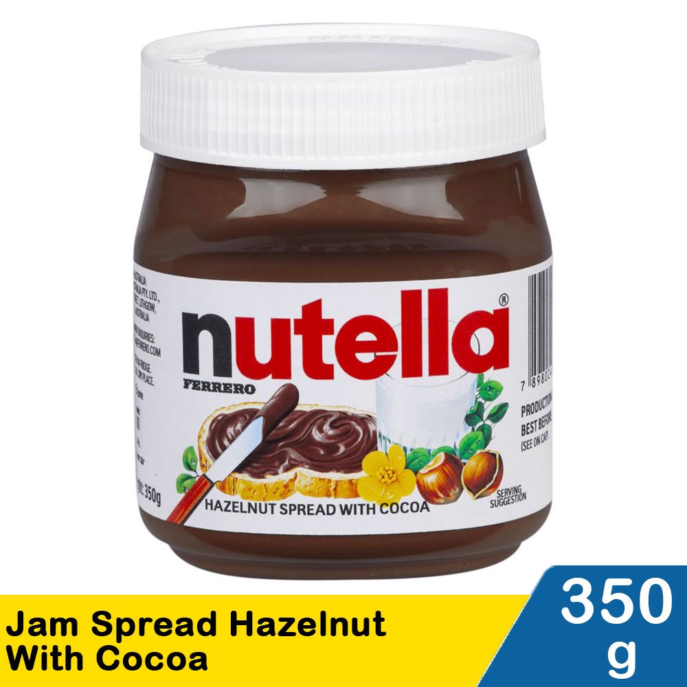 Jual nutella spread besar hazelnut cocoa 350gr | Shopee Indonesia