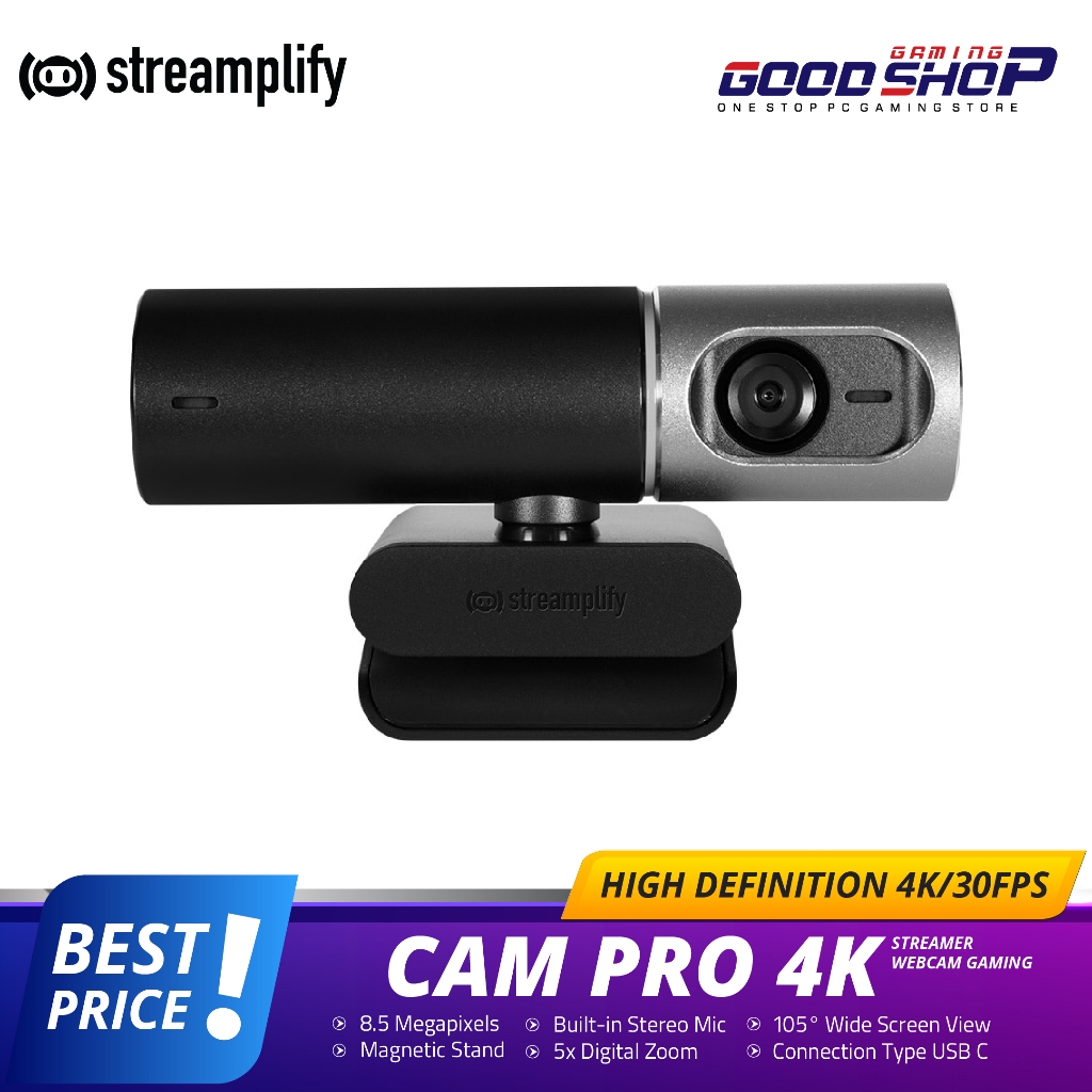 Jual Streamplify Cam Pro 4K Webcam - Streamer Webcam Gaming | Shopee ...