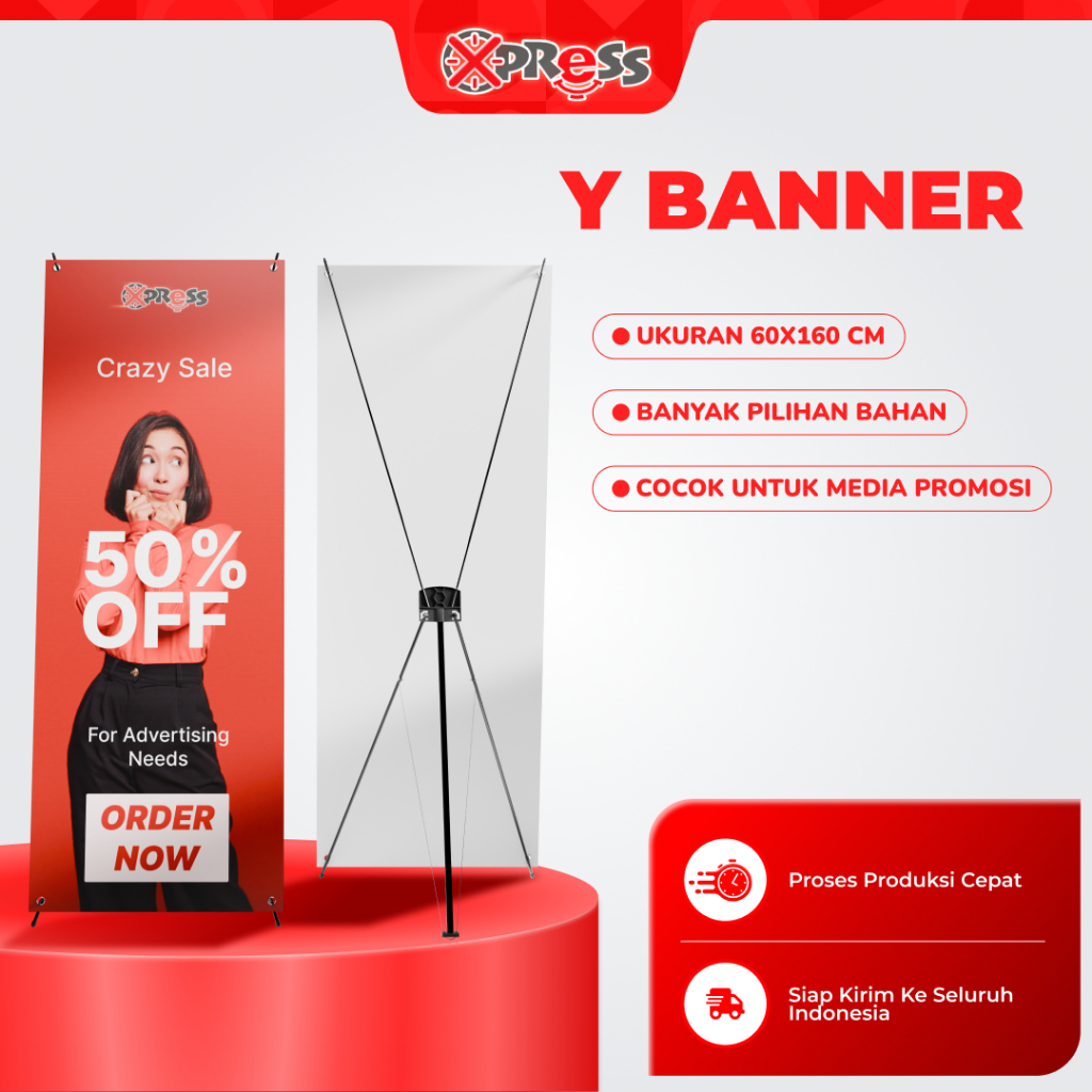 Jual Cetak Y Banner 60X160 / Print Y Banner / Banner | Shopee Indonesia