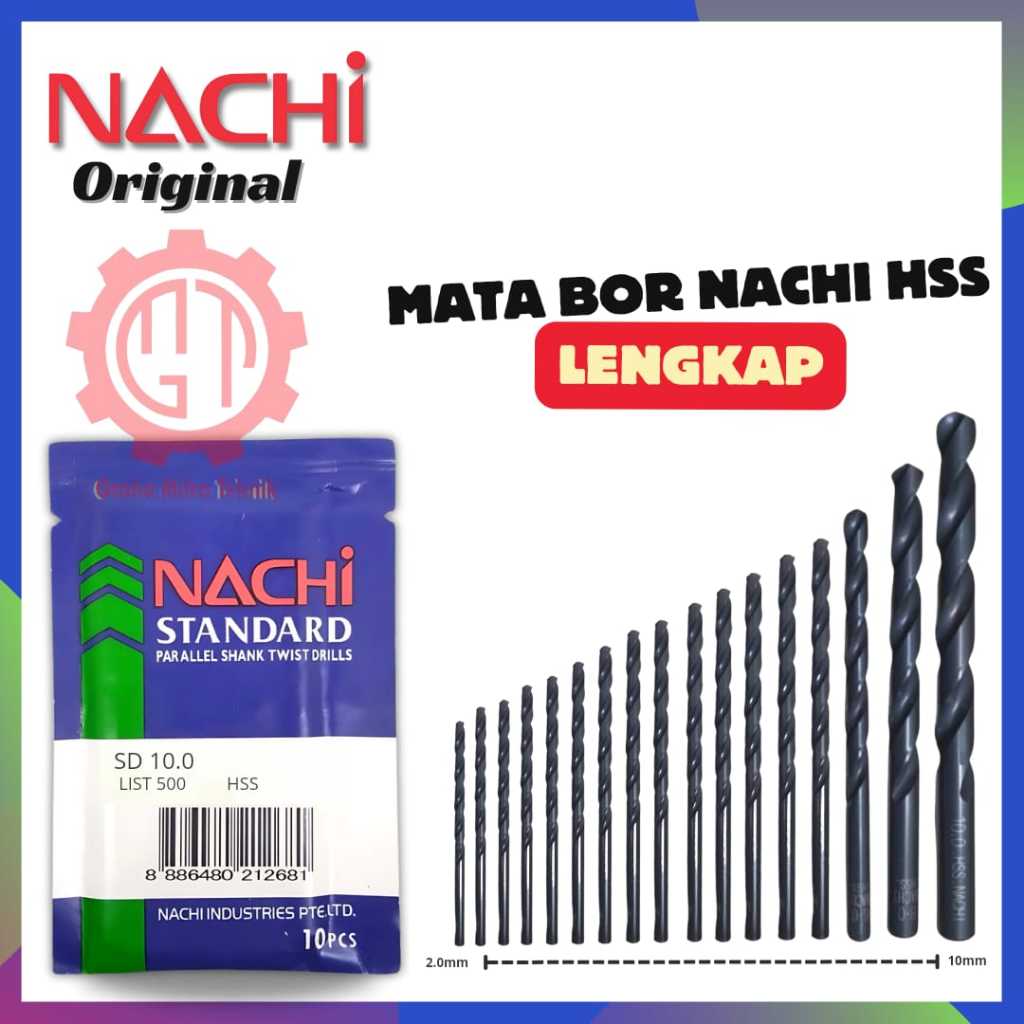 Jual Nachi Mata Bor Besi HSS Drill Bits Original BERMACAM VARIN READY ( Harga Per 1Pcs ...