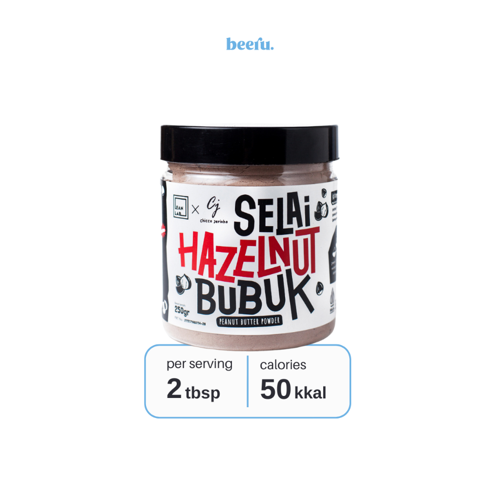 Jual Lean Lab Peanut Butter Powder 1/3 PB Hazelnut | Shopee Indonesia