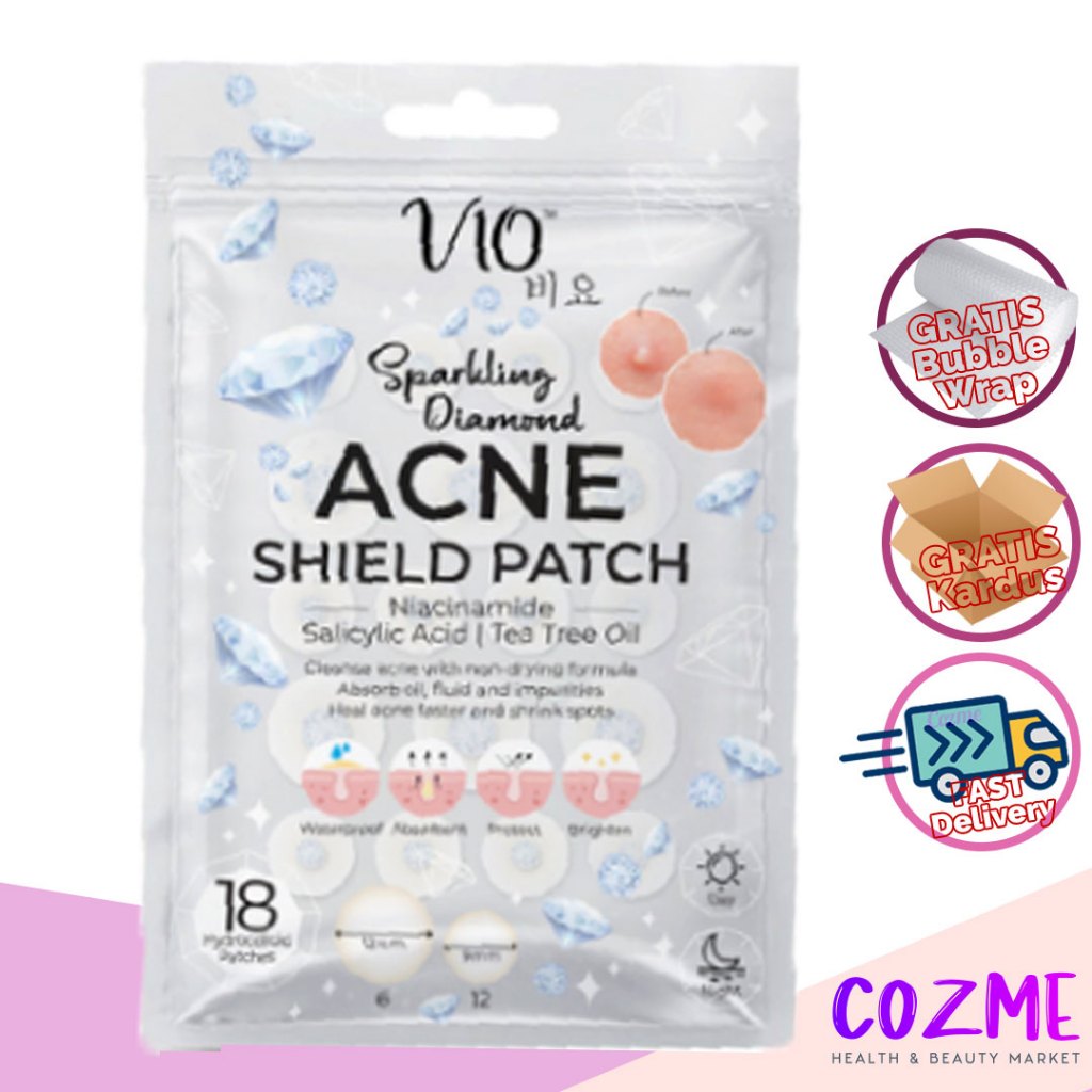 Jual VIO Acne Shield Patch Sparkling Diamond Isi 18 Patch | Shopee ...