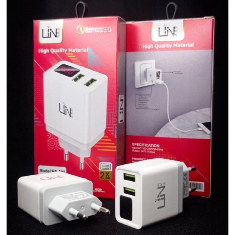 Jual KODE J22B Adaptor LIN Linary PA 2 2 USB 3A With Digital Indikator ...