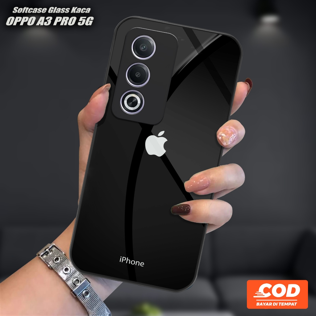 Jual Softcase Glass Kaca OPPO A3 PRO 5G Casing Hp OPPO A3 PRO 5G Case ...
