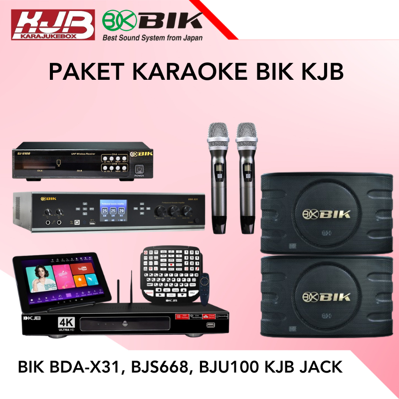 Jual PAKET KARAOKE BIK AUDIO KJB BIK BDA-X31 AMPLIFIER BJS668 SPEAKER ...