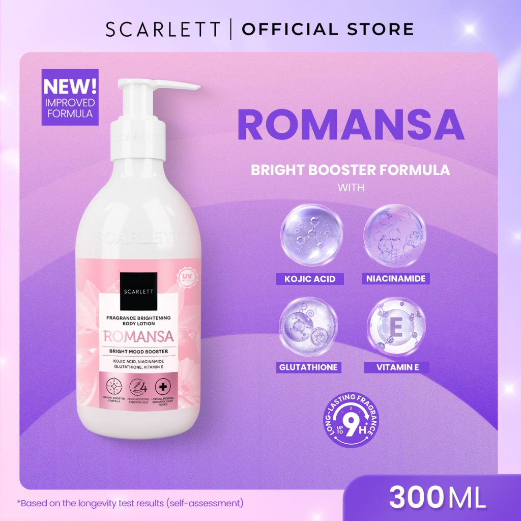 Jual Scarlett Whitening New - Fragrance Brightening Body Lotion Bright ...