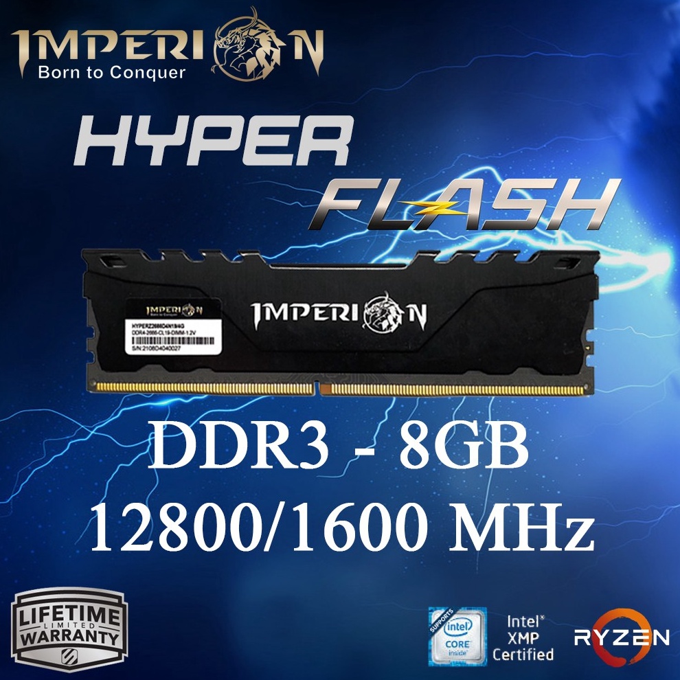 Jual KODE P9A RAM IMPERION HYPERZ FLASH DDR3 8GB 16 MHz PC 128 RAM ...