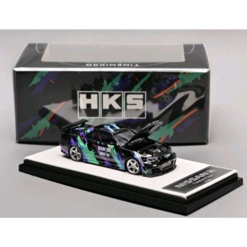 Jual Time Micro Skyline GT-R R34 Z-Tune HKS HIPERMAX Black Limited ...