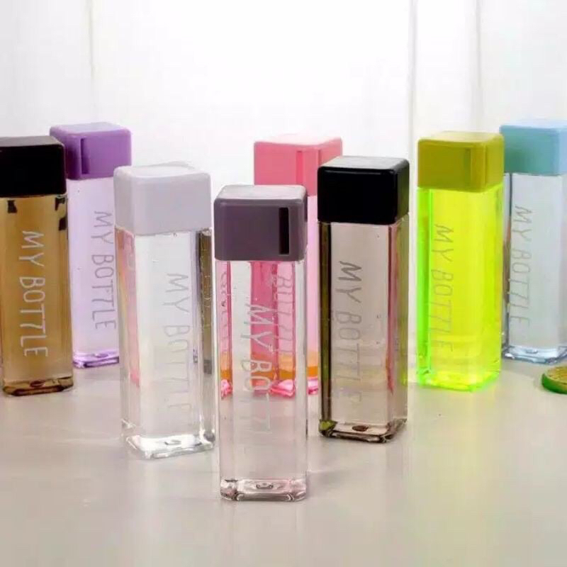 Jual V2_MY Botol Kotak/My bottle Kotak Full Color Warna Botol Minum ...