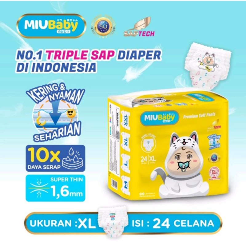 Jual POPOK MIU BABY XL24 POPOK BAYI | Shopee Indonesia