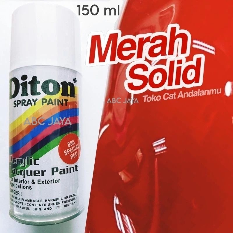 Jual Cat Pilok Diton Spray Paint 886 Special Red 150ml Spesial Merah ...