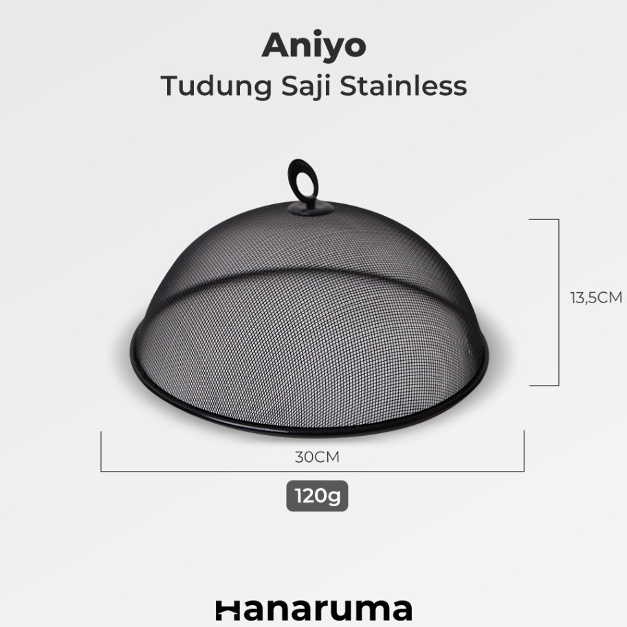 Jual Langka HANARUMA Aniyo Tudung Saji Stainless Rounded Rak Tudung Saji Estetik Lingkaran ...