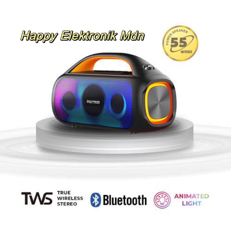 Jual Polytron Partymax Speaker Bluetooth Polyrron Portable Wireless ...