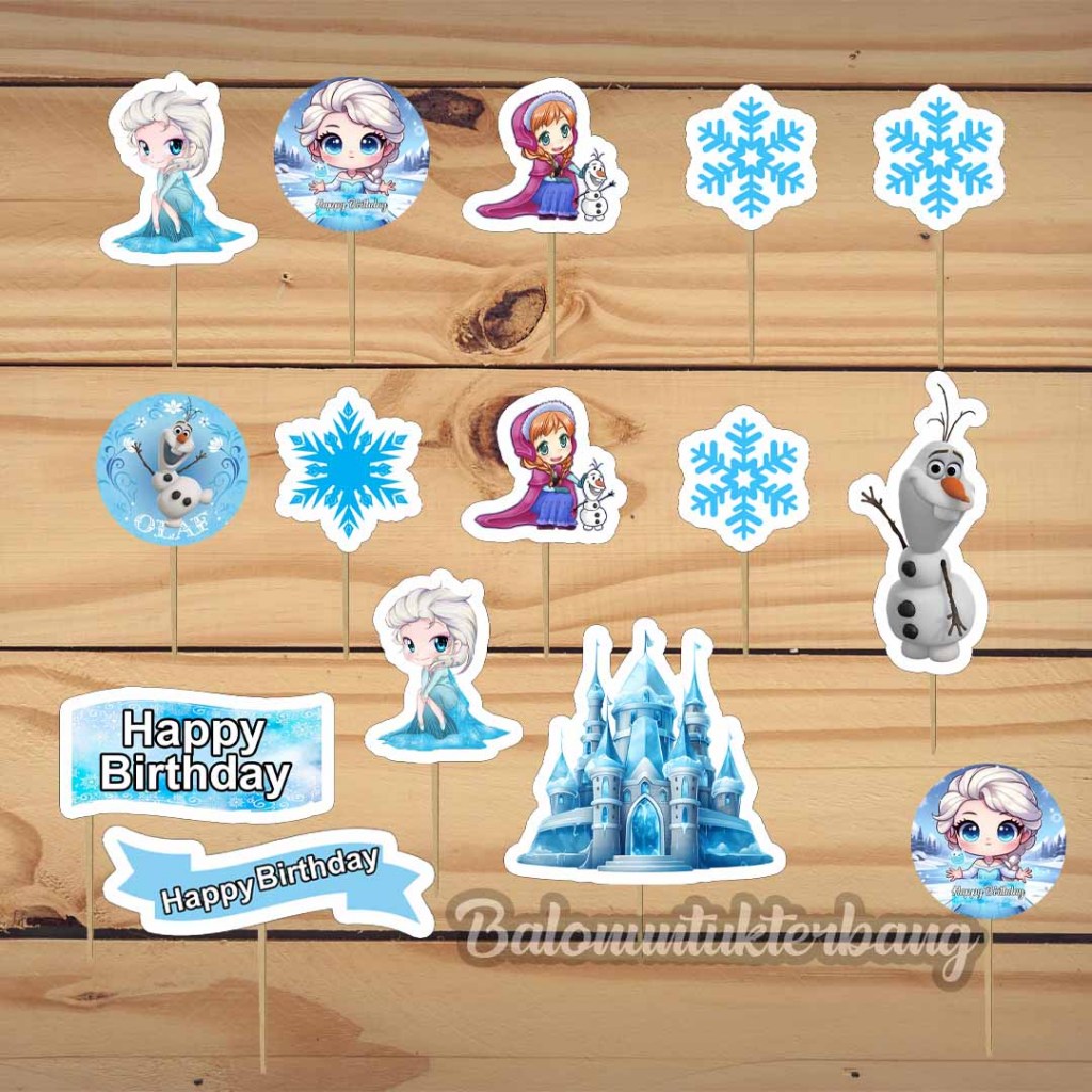 Jual Topper Cupcake Frozen Elsa New | Shopee Indonesia