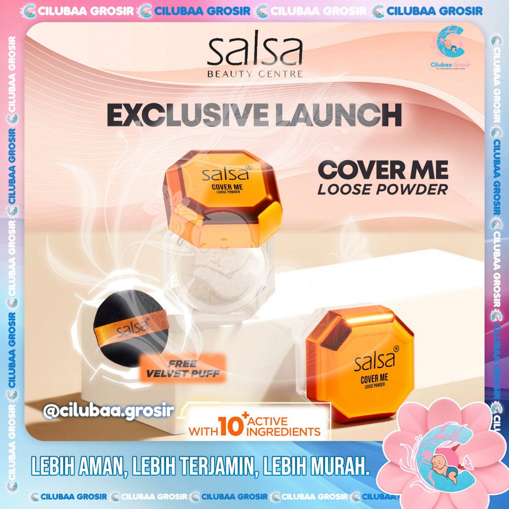 Jual SALSA Cover Me Loose Powder || Tahan Lama 12 Jam Setting Face ...