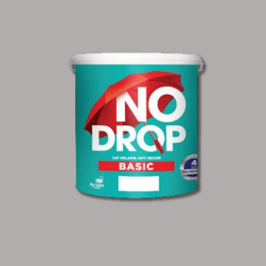Jual NO DROP BASIC 4 KG CAT TEMBOK PELAPIS ANTI BOCOR NODROP ABU PUTIH | Shopee Indonesia