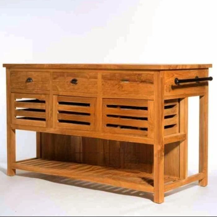 Jual Island Table | Meja Dapur Island | Meja Kitchen Island Dapur Kayu ...