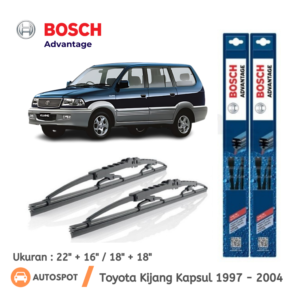 Jual Wiper Depan Mobil Toyota Kijang Kapsul 1997 2004 Sepasang Bosch
