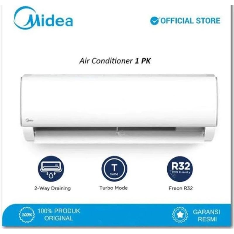 Jual Midea AC Standard 1 PK R32 Series MSFC /MSAF-09CRN (Unit Indoor ...