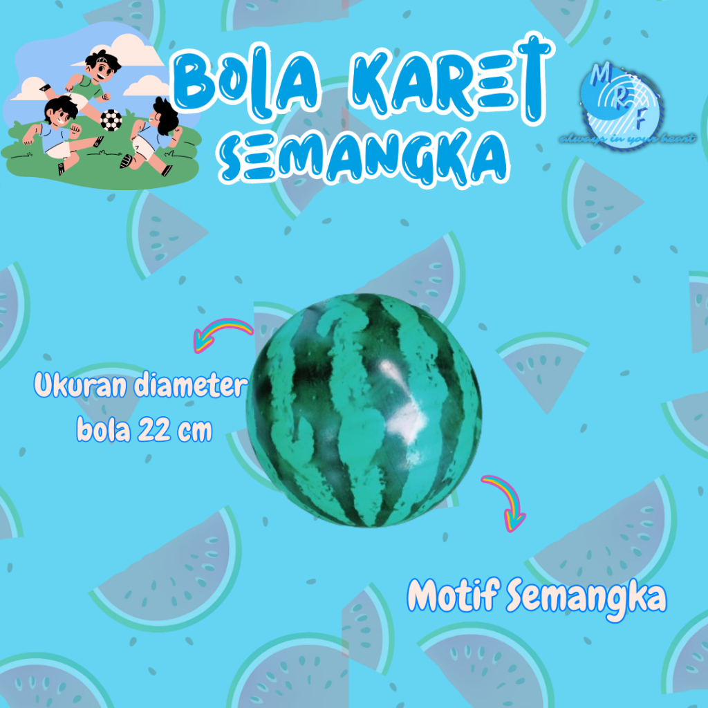 Jual Mainan Anak Bola Karet Semangka Mainan Bola Anak Mainan Bola Karet ...