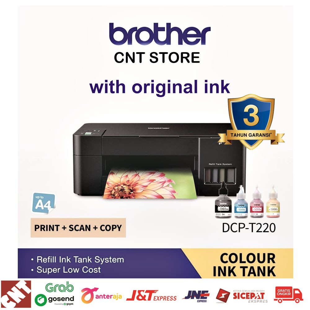 Jual Printer Brother DCP-T220 Printer Ink Tank Print Scan Copy ...