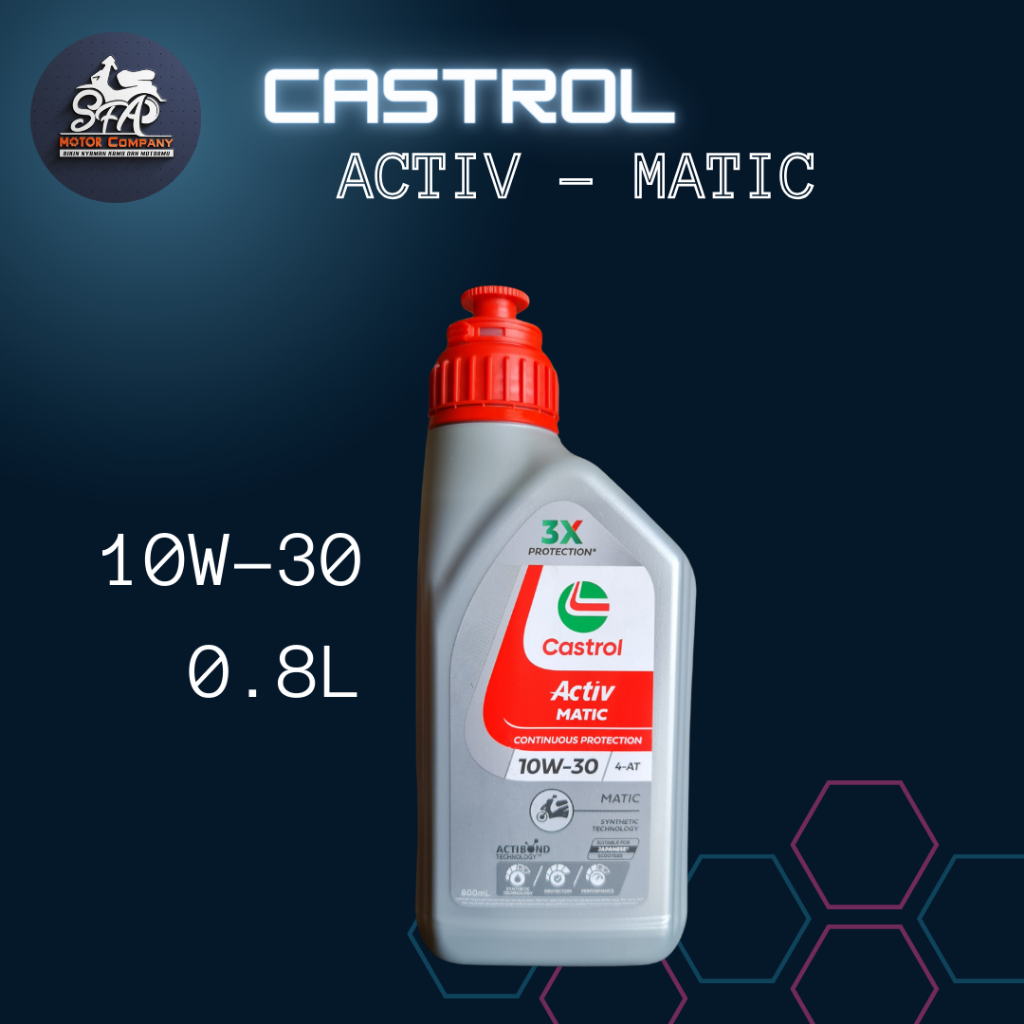 Jual Oli Motor Castrol Activ Matic 10W-30 (800ml) | Shopee Indonesia
