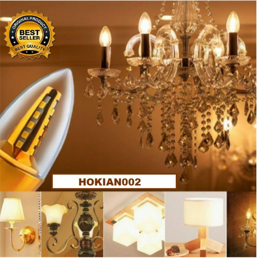 Jual Lampu Candle Led Bohlam lampu lilin gantung Smd 5 Watt E14 Dan E27 ...