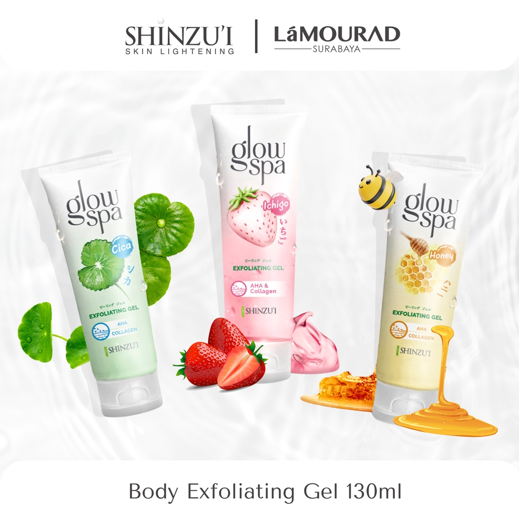 Jual Shinzui Glow Spa Exfoliating Gel 130ml & 260ml - READY 3 Varian ...