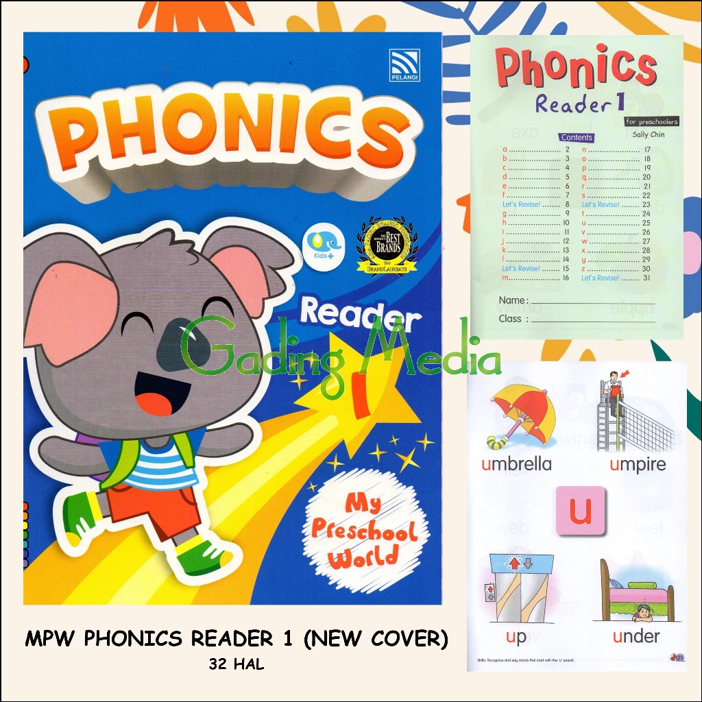 Jual KINDERGARTEN PHONICS - MPW Phonics Reader/Activity Book 1 - 4 ...