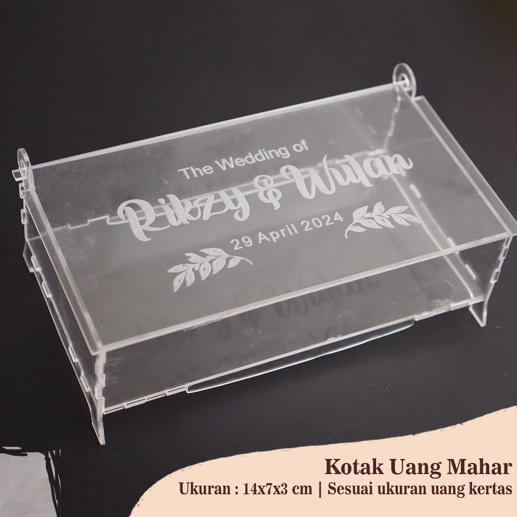 Jual Kotak Uang mahar seserahan, Box uang mahar Akrliik | Shopee Indonesia