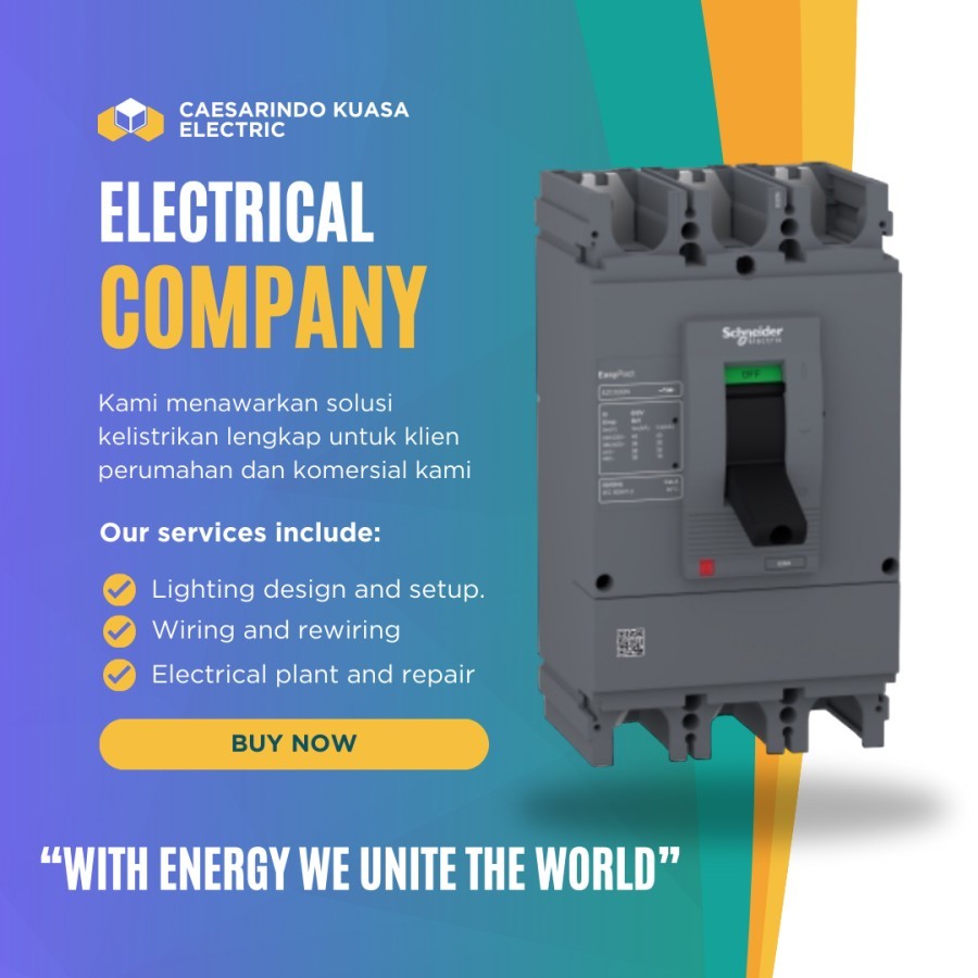 Jual MCCB 350A 3P SCHNEIDER EZC400N 350AMPER 3PAS 350AMPERE 3PHASE ...