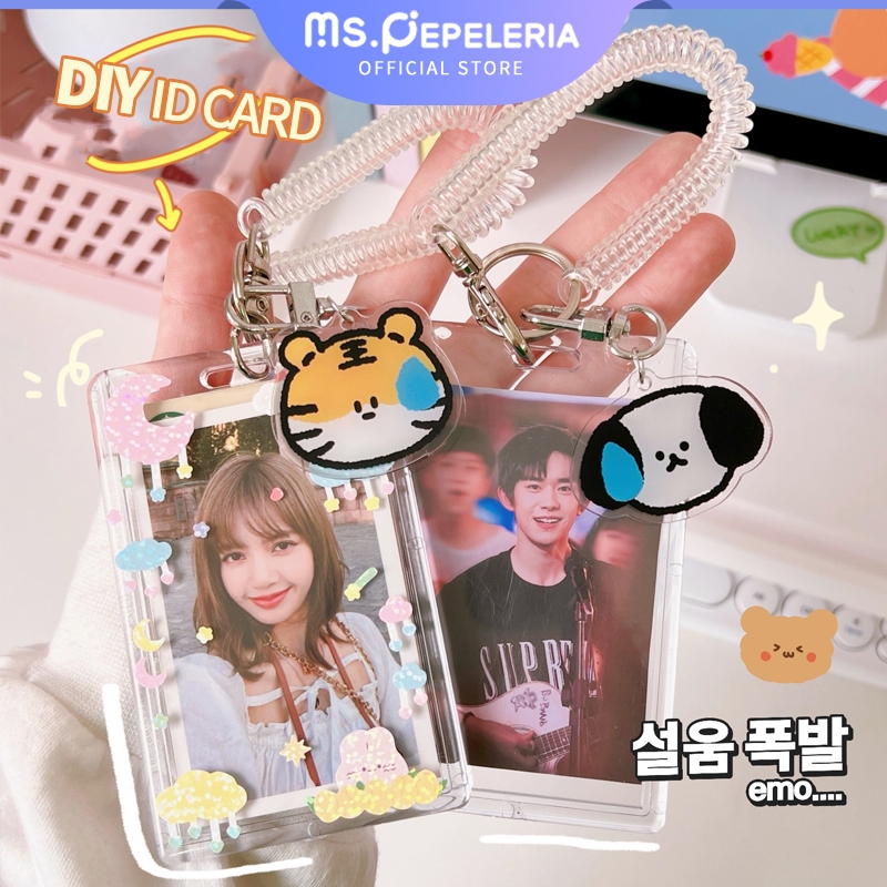 Jual Id card holder/photocard holder/Holder Id Card Acrylic DIY Id Card ...