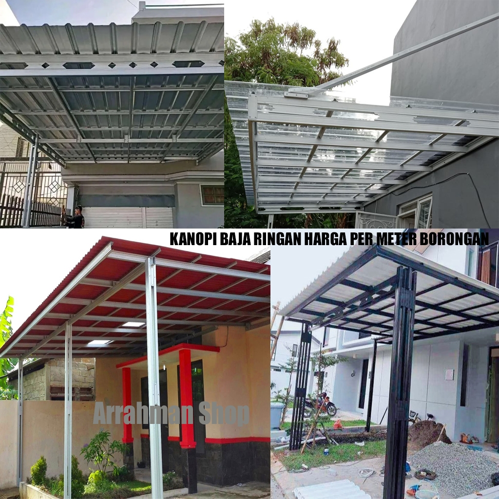 Jual KANOPI PAGAR ATAP BAJA RINGAN PER METER ATAP ALDERON SPANDEK SIAP PASANG SE TANGSEL ...