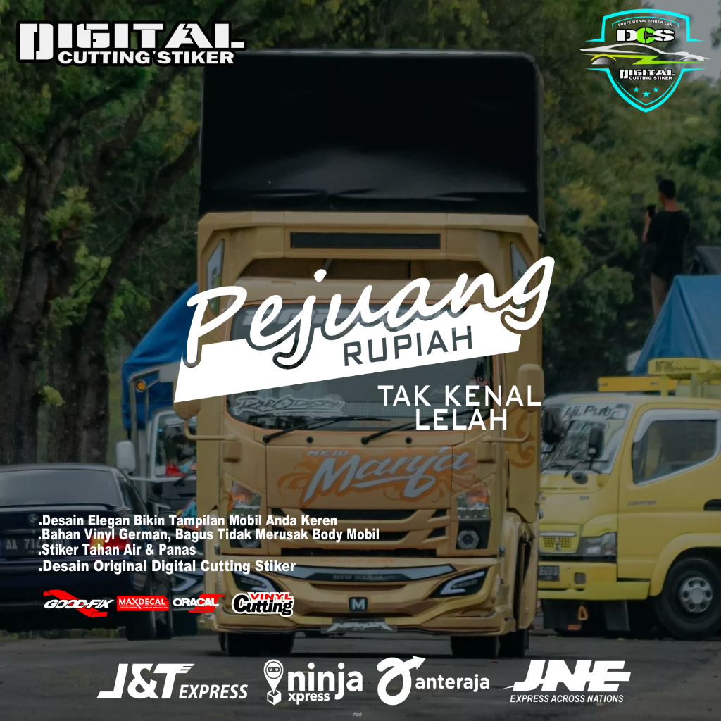 Jual Stiker kata kata kaca pejuang rupiah kaca mobil pickup truk ...