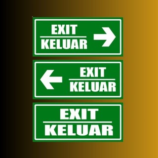 Jual Sign Jalur Evakuasi dan Rambu Exit Akrilik 30×10cm | Acrilik Murah ...