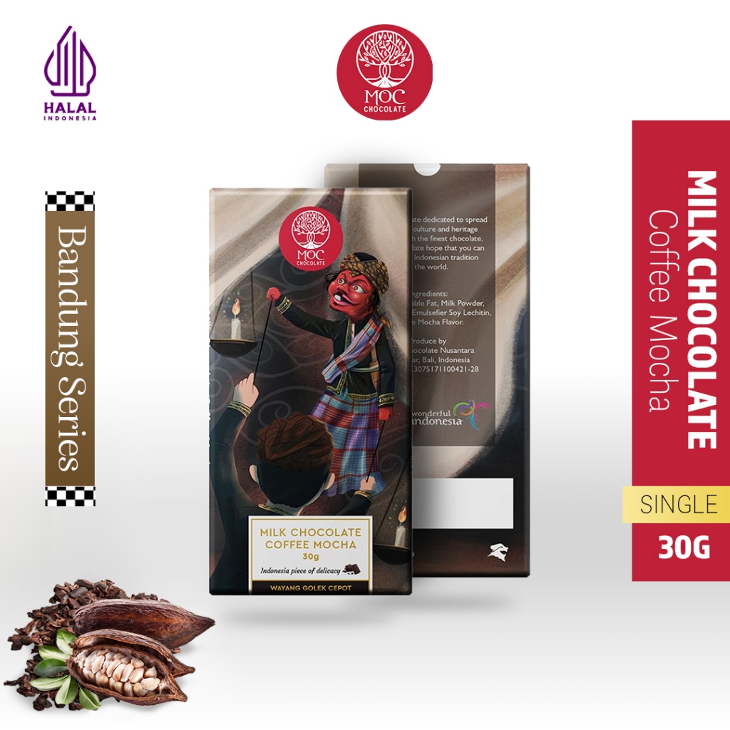 Jual MOC Chocolate Bandung Series - Milk Chocolate Coffee Mocha 30 Gram ...