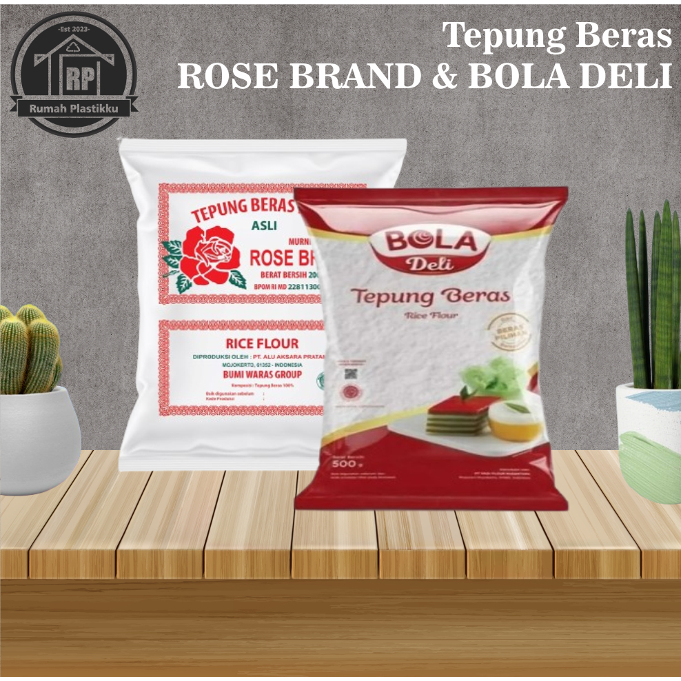 Jual Tepung Beras Rose Brand / Tepung Beras Bola Deli / Packing 500gr ...