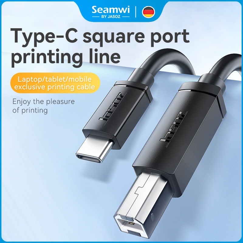 Jual Seamwi Kabel Type C to USB B 2.0 Printer Cable Scanner USB C For ...