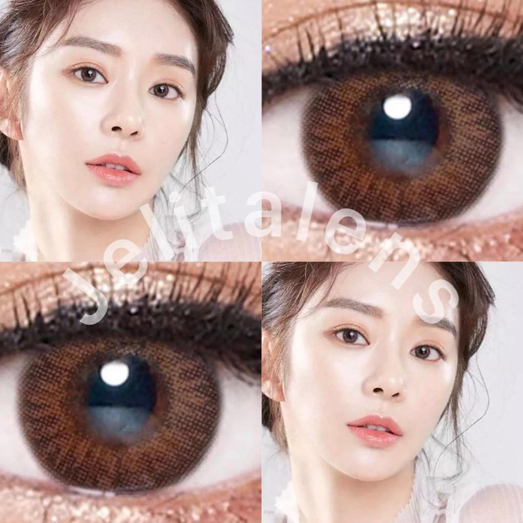 Jual J66 Softlens Coklat Brown Cantik Termurah 14,2 MM Tanpa Ring ...