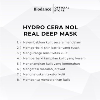Jual BIODANCE - Hydro Cera Nol Real Deep Mask [ 1 Sheet ] | Shopee Indonesia