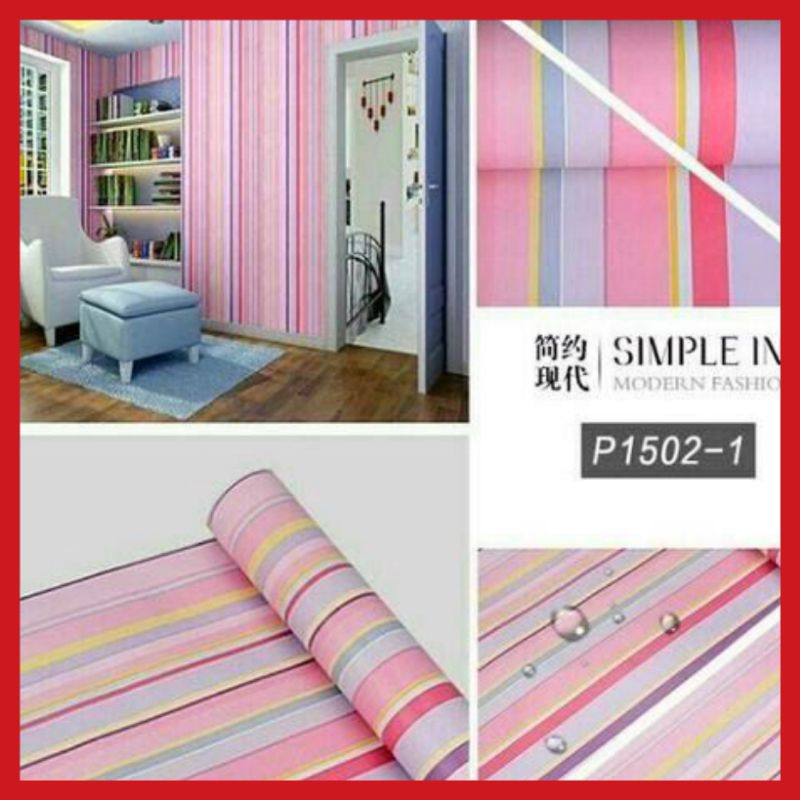 Jual HOLOS - Wallpaper Dinding Rainbow Lapis Wallpaper Dinding Unik ...