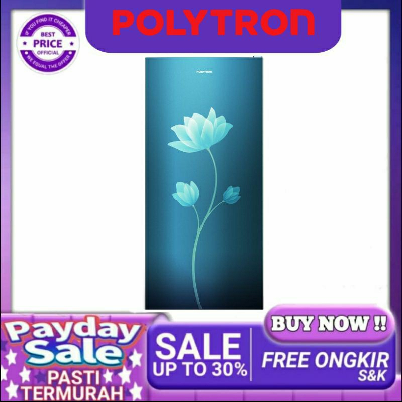 Jual POLYTRON PRB189 PRB 189 Kulkas 1 Pintu 180 Liter Low 75 Watt ...